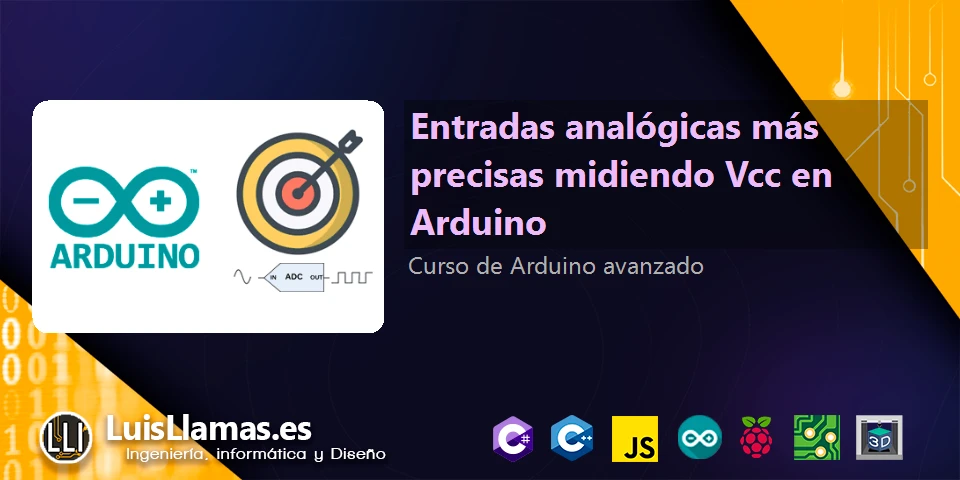 More accurate analog inputs by measuring Vcc on Arduino