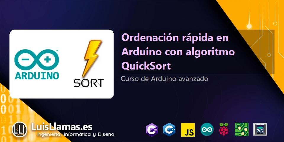 QuickSort in Arduino with QuickSort algorithm