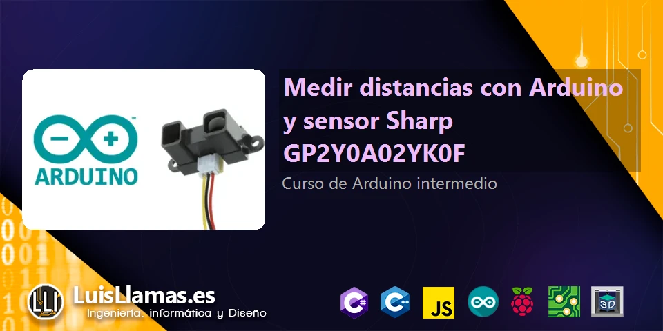 Medir distancias con Arduino y sensor Sharp GP2Y0A02YK0F