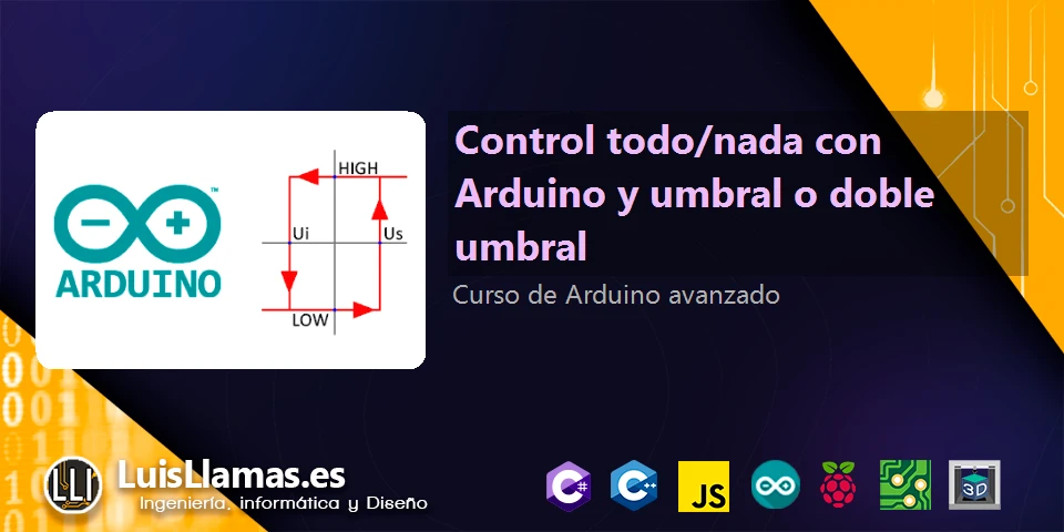 Threshold control on/off single or double threshold in Arduino