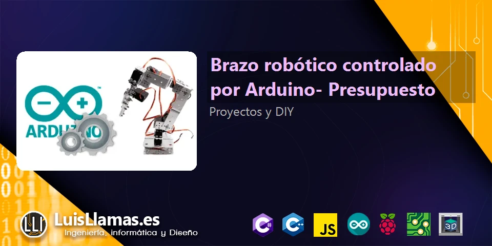 Robotic Arm Controlled by Arduino- Budget