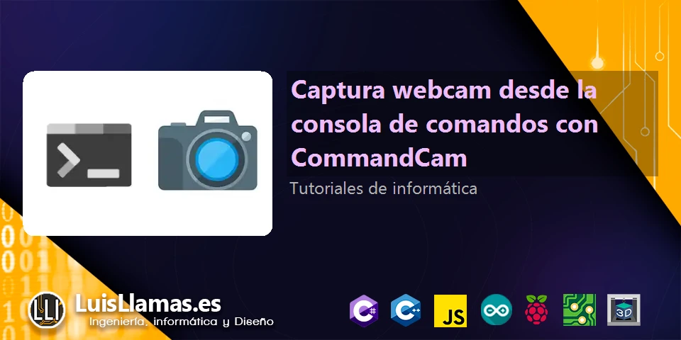Capture webcam from the command line with CommandCam
