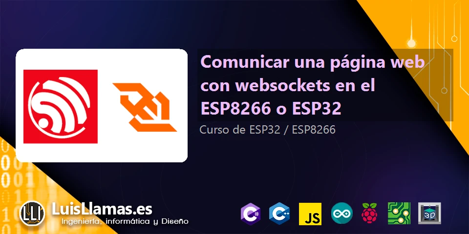 Communicating a web page with websockets in the ESP8266 or ESP32