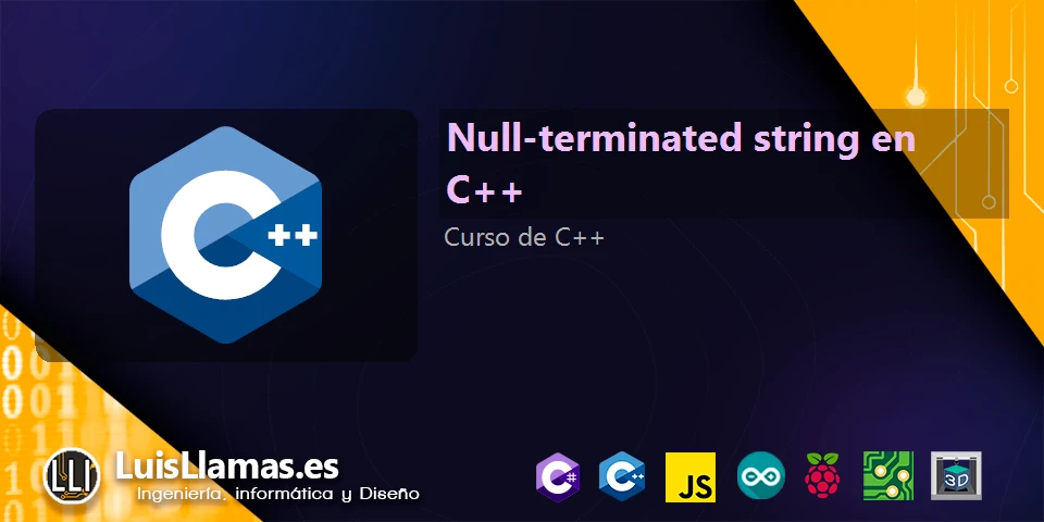 Null-terminated string in C++
