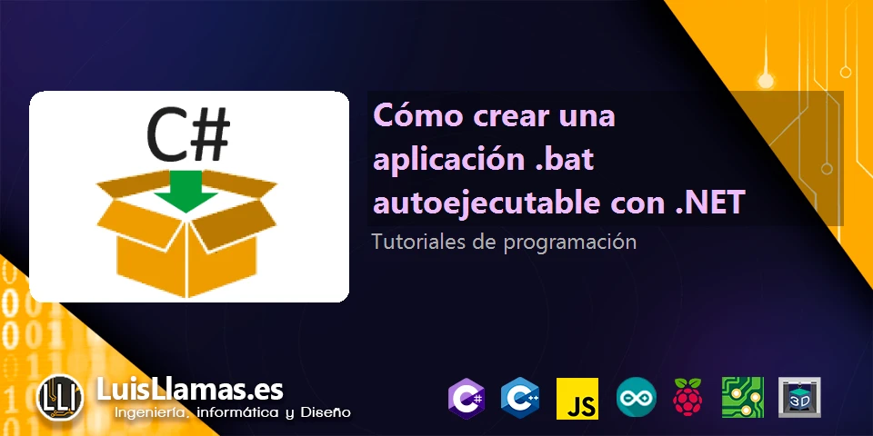 How to create a self-executable .bat application with .NET