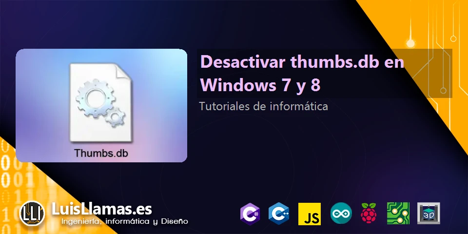 Disable thumbs.db on Windows 7 and 8