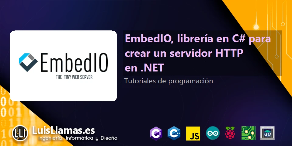 EmbedIO, C# library to create an HTTP server in .NET