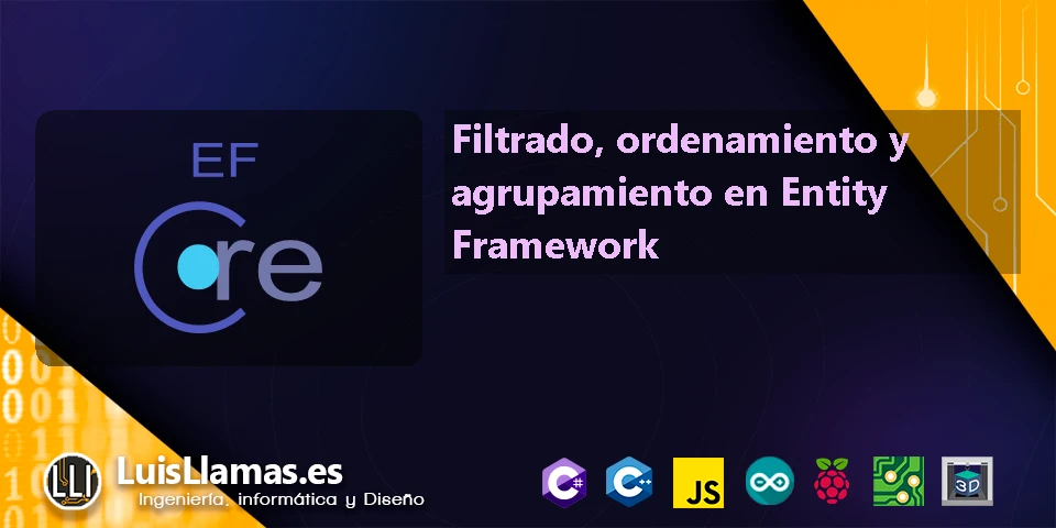 Filtrado, ordenamiento y agrupamiento en Entity Framework