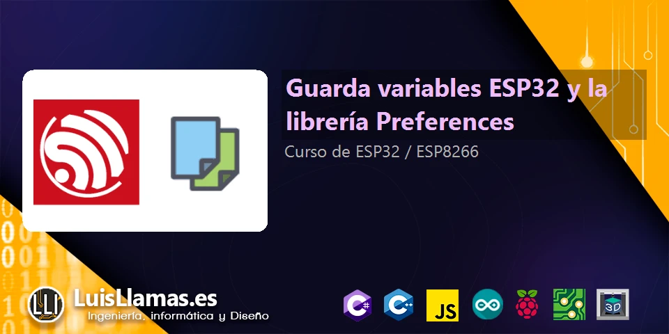 Save ESP32 variables and the Preferences library