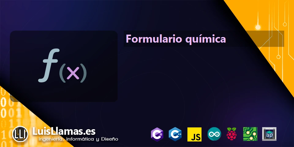 Formulario química