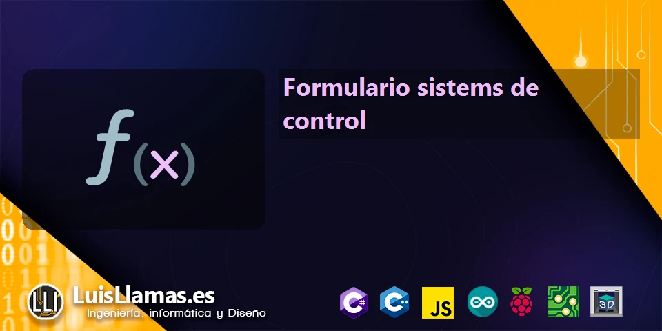 Control Systems CheatSheet