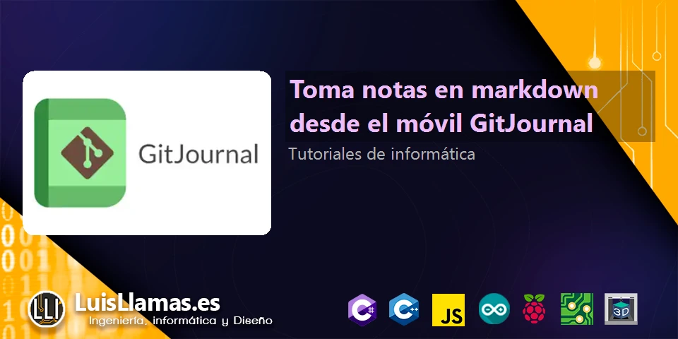 Toma notas en markdown desde el móvil GitJournal