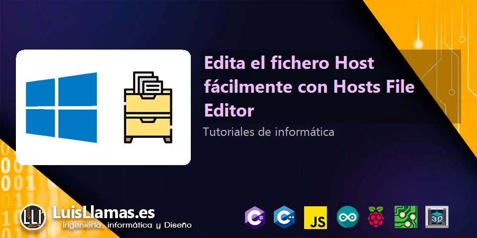 Edita el fichero Host fácilmente con Hosts File Editor Edita el fichero Host fácilmente con Hosts File Editor