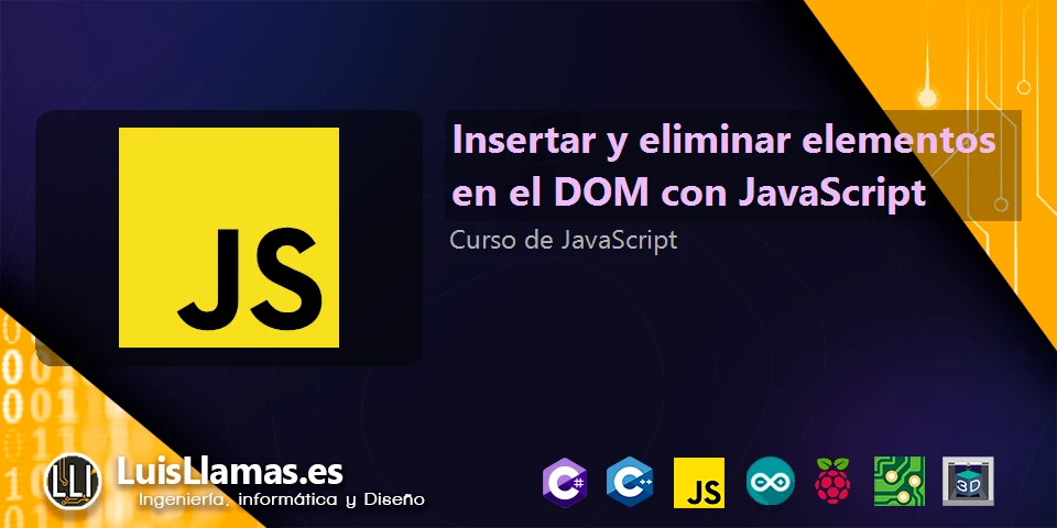 Insert and remove elements in the DOM with JavaScript