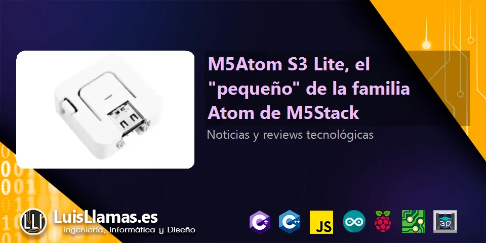 M5Atom S3 Lite, the "little one" of the M5Stack Atom family