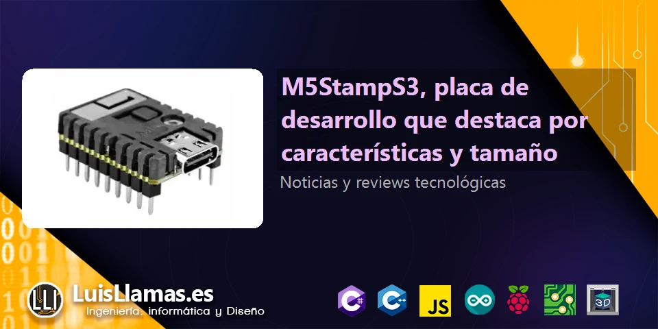 M5StampS3, development board that stands out for features and size