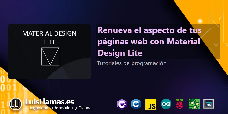 Renueva el aspecto de tus páginas web con Material Design Lite