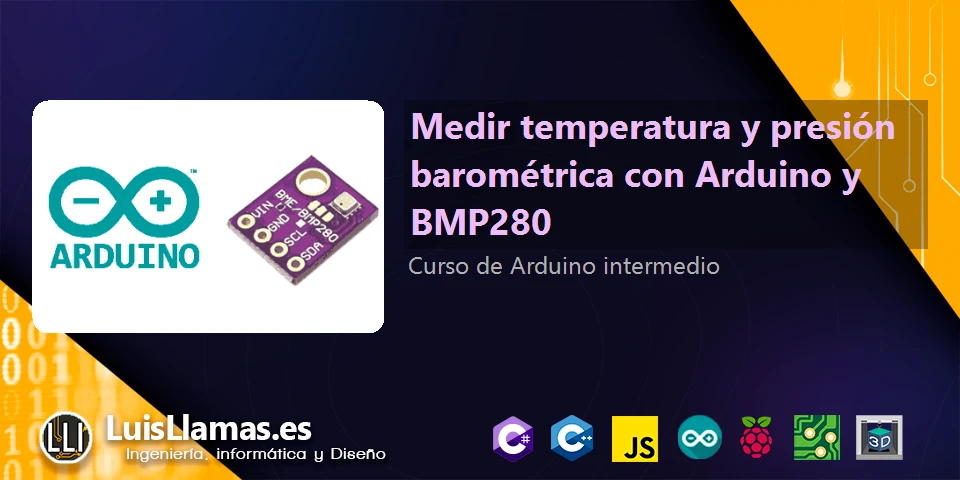 Measuring temperature and barometric pressure with Arduino and BMP280