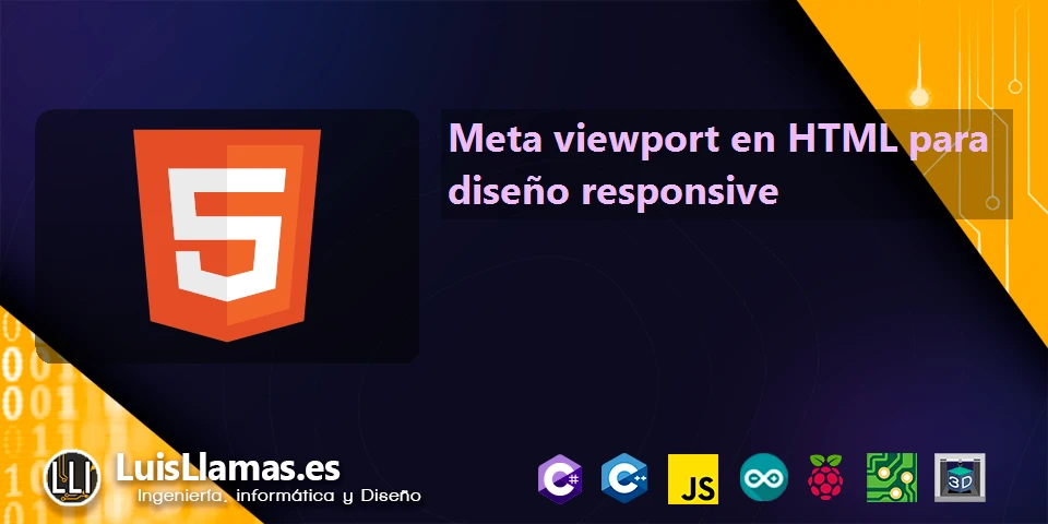 Meta viewport en HTML para diseño responsive