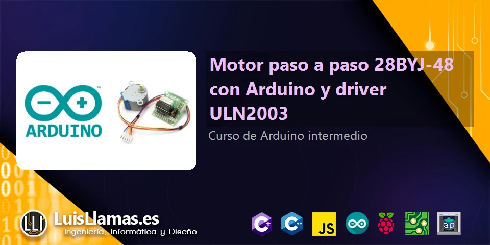 Motor paso a paso 28BYJ-48 con Arduino y driver ULN2003
