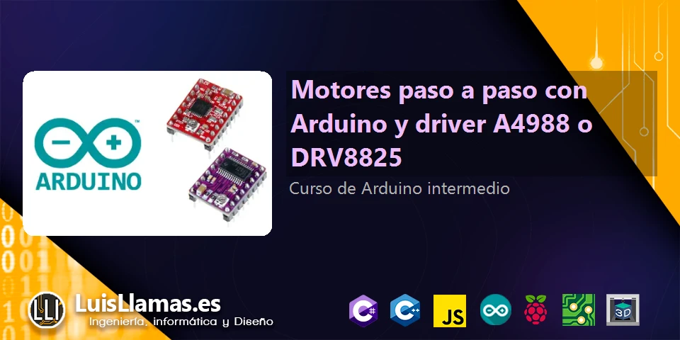 Stepper Motors with Arduino and A4988 or DRV8825 Driver