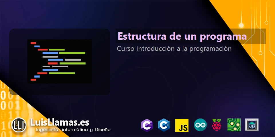 Estructura de un programa