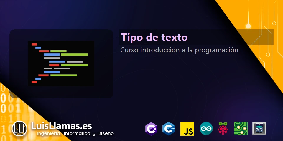 Tipos de texto en programación: char y string