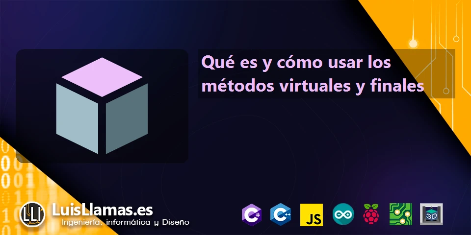 What are and how to use virtual and final methods