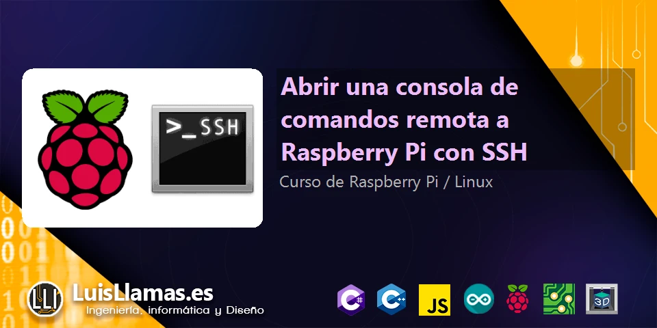 Abrir una consola de comandos remota a Raspberry Pi con SSH