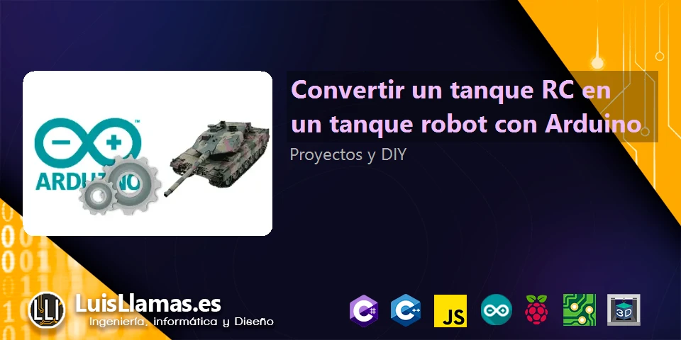 Convert an RC tank into a robot tank with Arduino