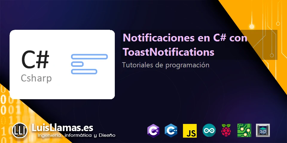 Notifications in C# with ToastNotifications