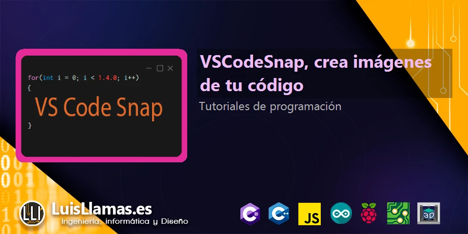 VSCodeSnap, crea imágenes de tu código
