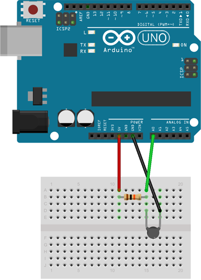 Medir temperatura con Arduino y termistor (MF52)