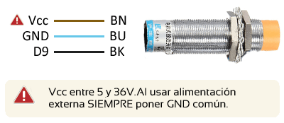 Detector de metales con Arduino y sensor inductivo
